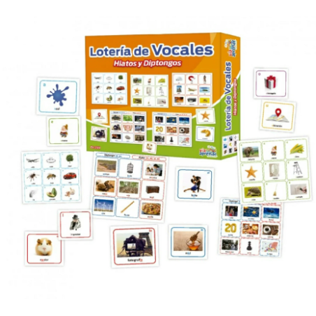 LOTERIA DE LAS VOCALES (HIATOS Y DIPTONGOS)