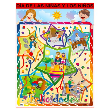 POSTER DIA DE LAS NIÑAS Y LOS NIÑOS